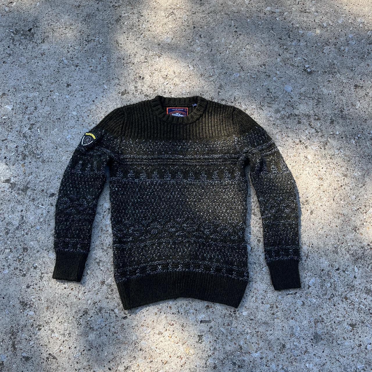 Superdry knit sweater patch on sleeve size M - Depop