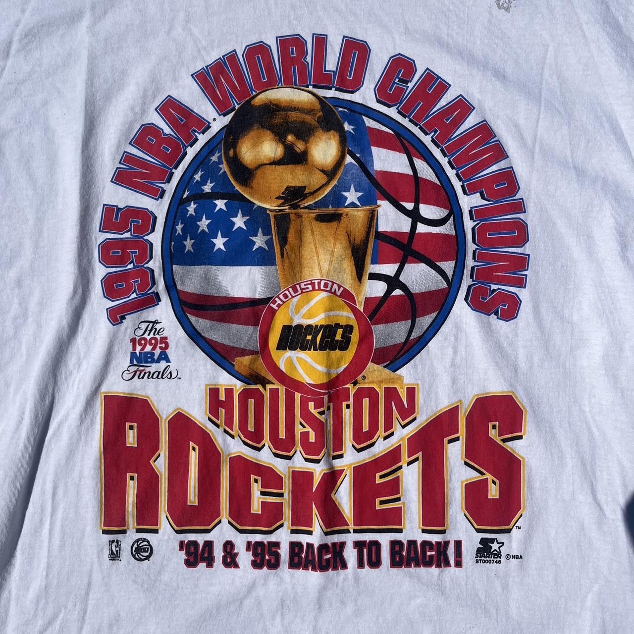 Vintage 1994 Houston rockets nba championship... - Depop