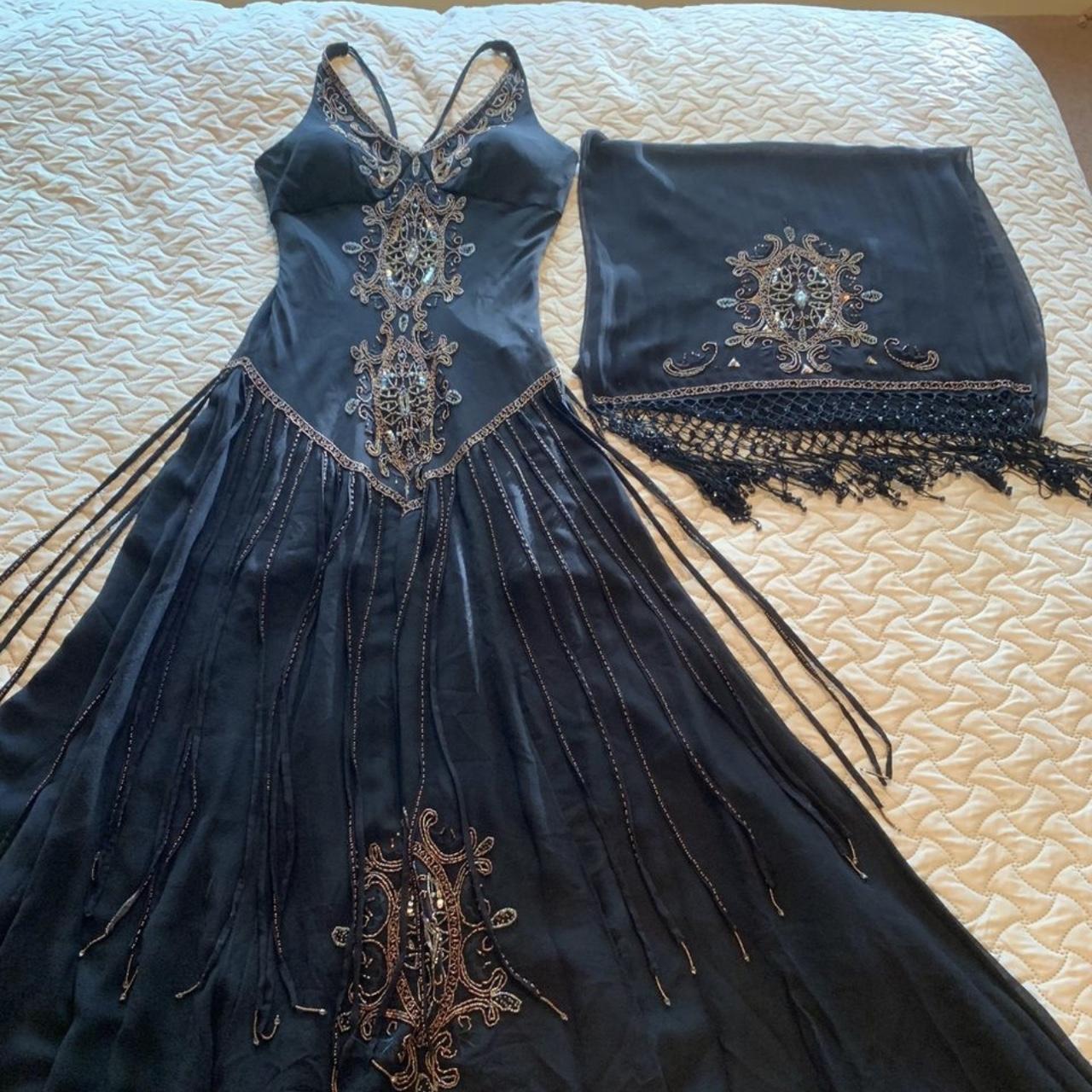 Nocturne Sue Wong great gatsby old hollywood gown.... - Depop