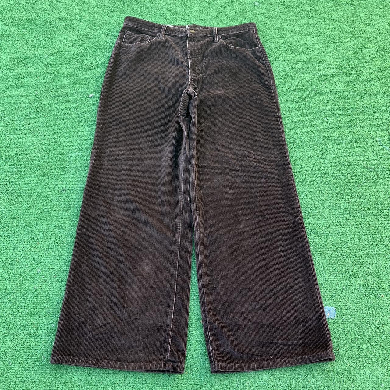 Hella Baggy 12 Inch Leg Opening Brownish Red... - Depop