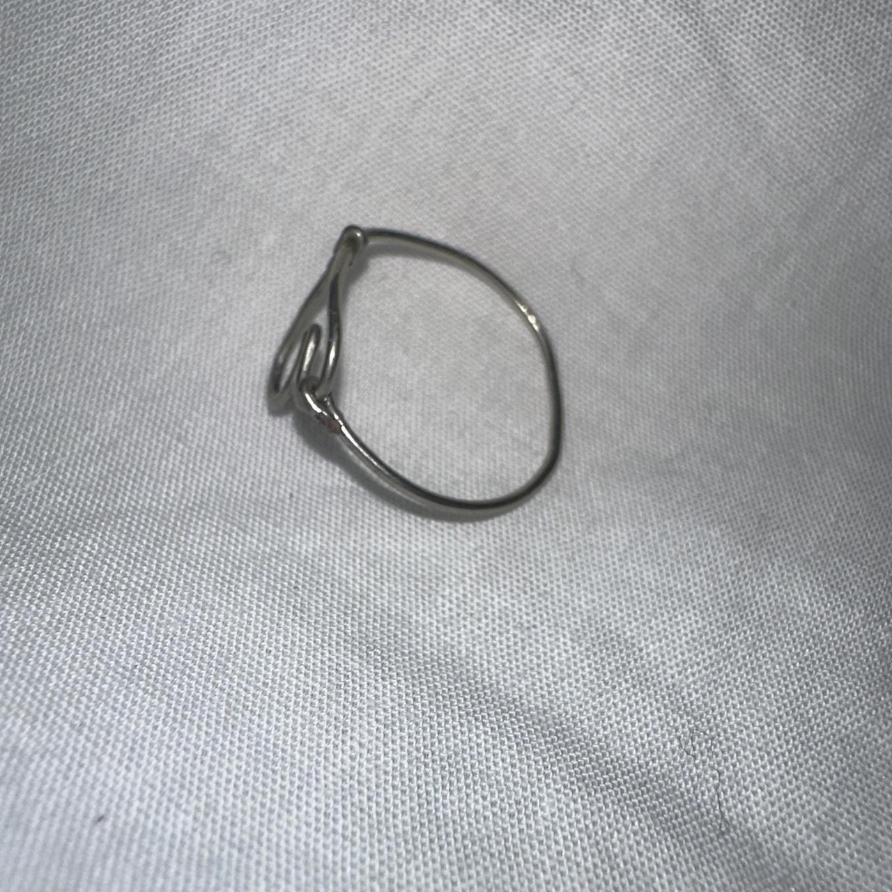 Handmade sliver heart ring! Size 6/7 #handmade... - Depop