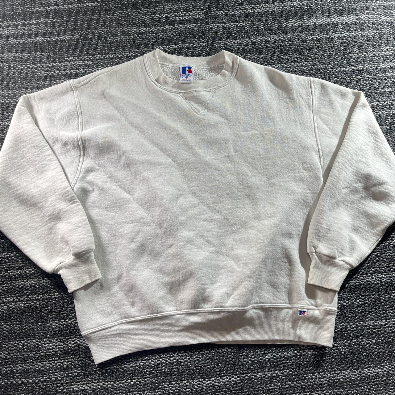 Clean Vintage Russell Blank Sweater Fits like... - Depop