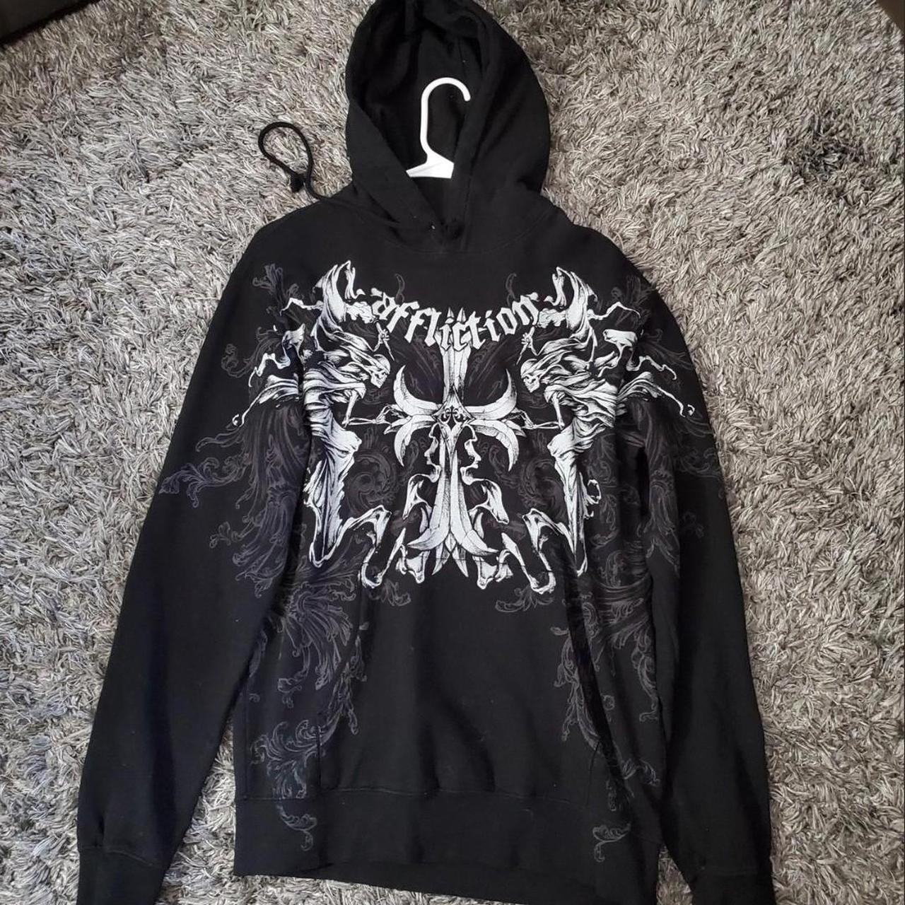 Affliction hoodie -Fits like a medium kinda -never... | Depop
