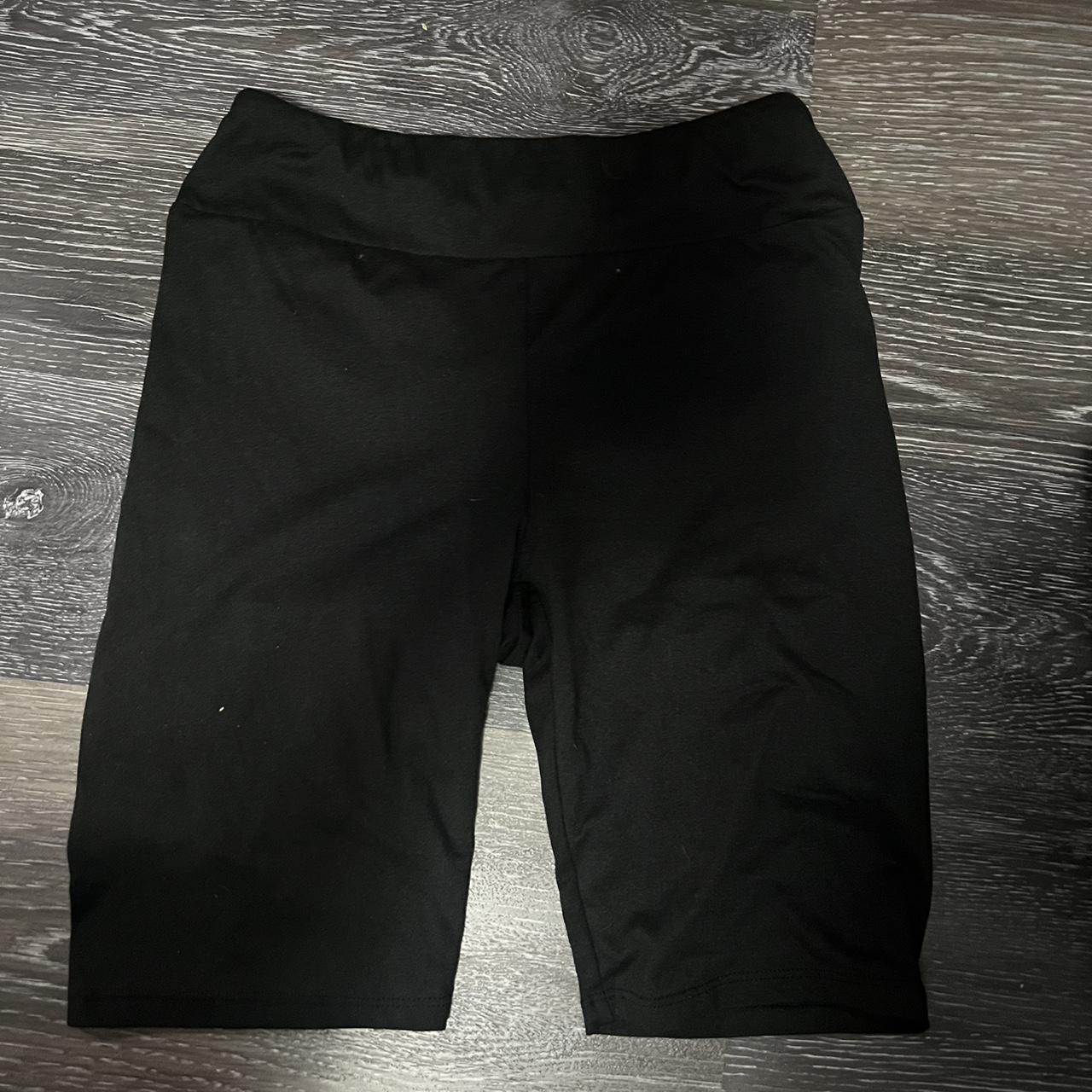 black forever 21 biker shorts - Depop