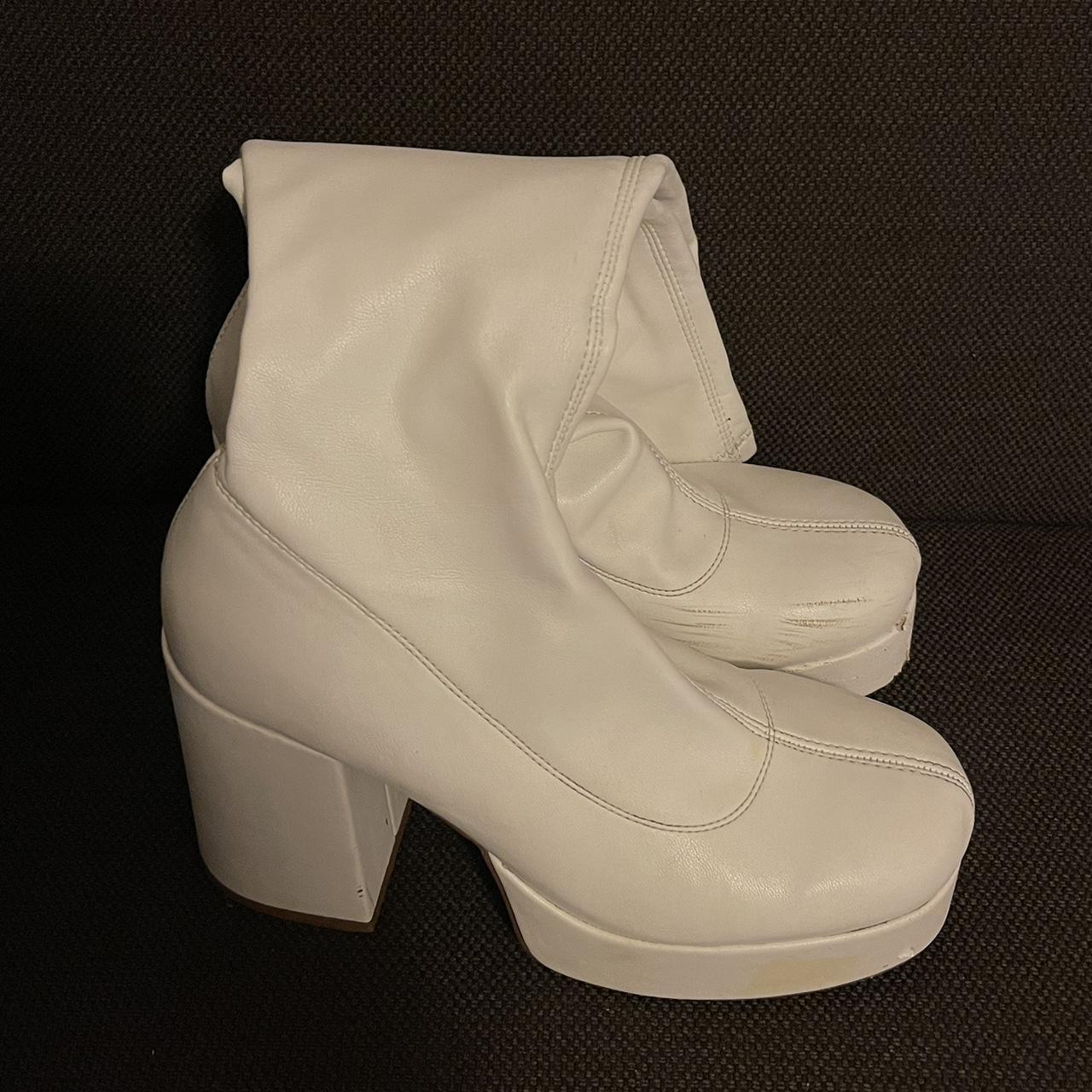 Betts Preach Tall Platform Sock Boots Worn a couple... - Depop