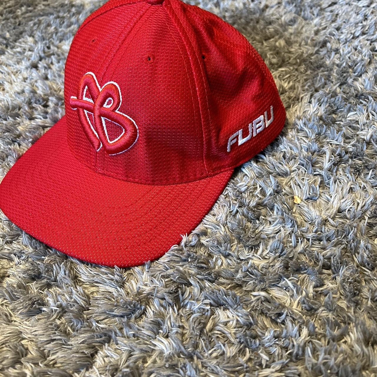 Red Fubu jeans hat #Fubu - Depop