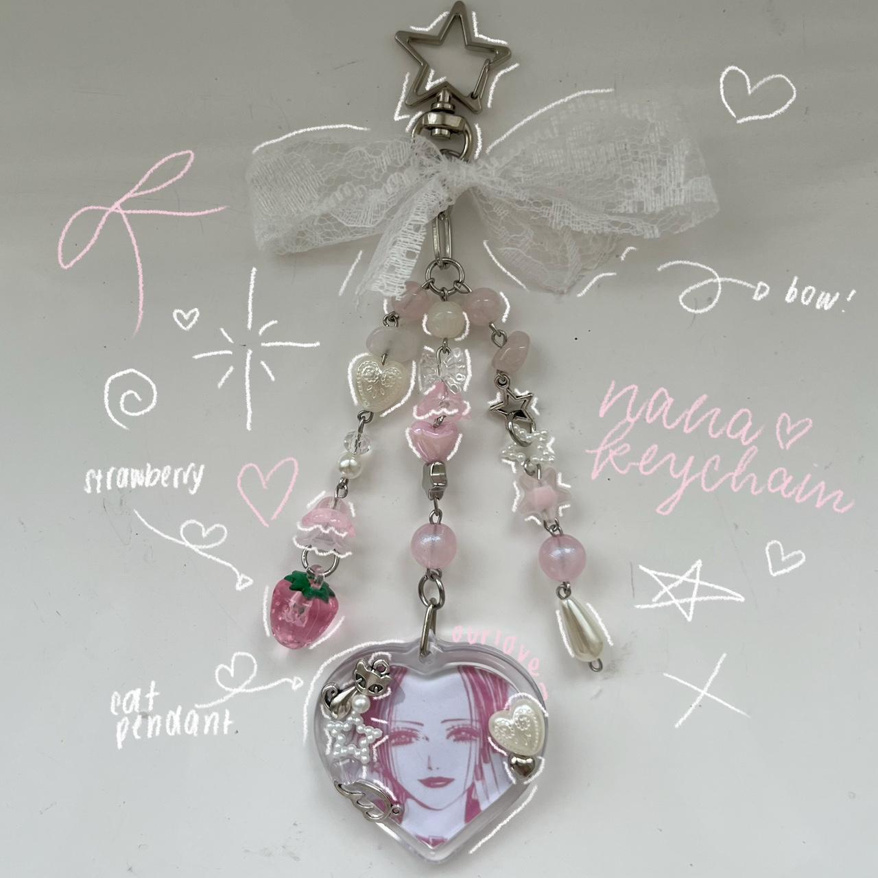 nana & hachi matching strawberry keychains ──★ ˙🍓 ̟... - Depop