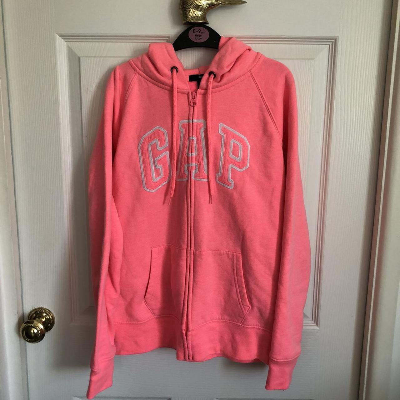 Bright Pink Gap Hoodie Size M In Great Condition Depop