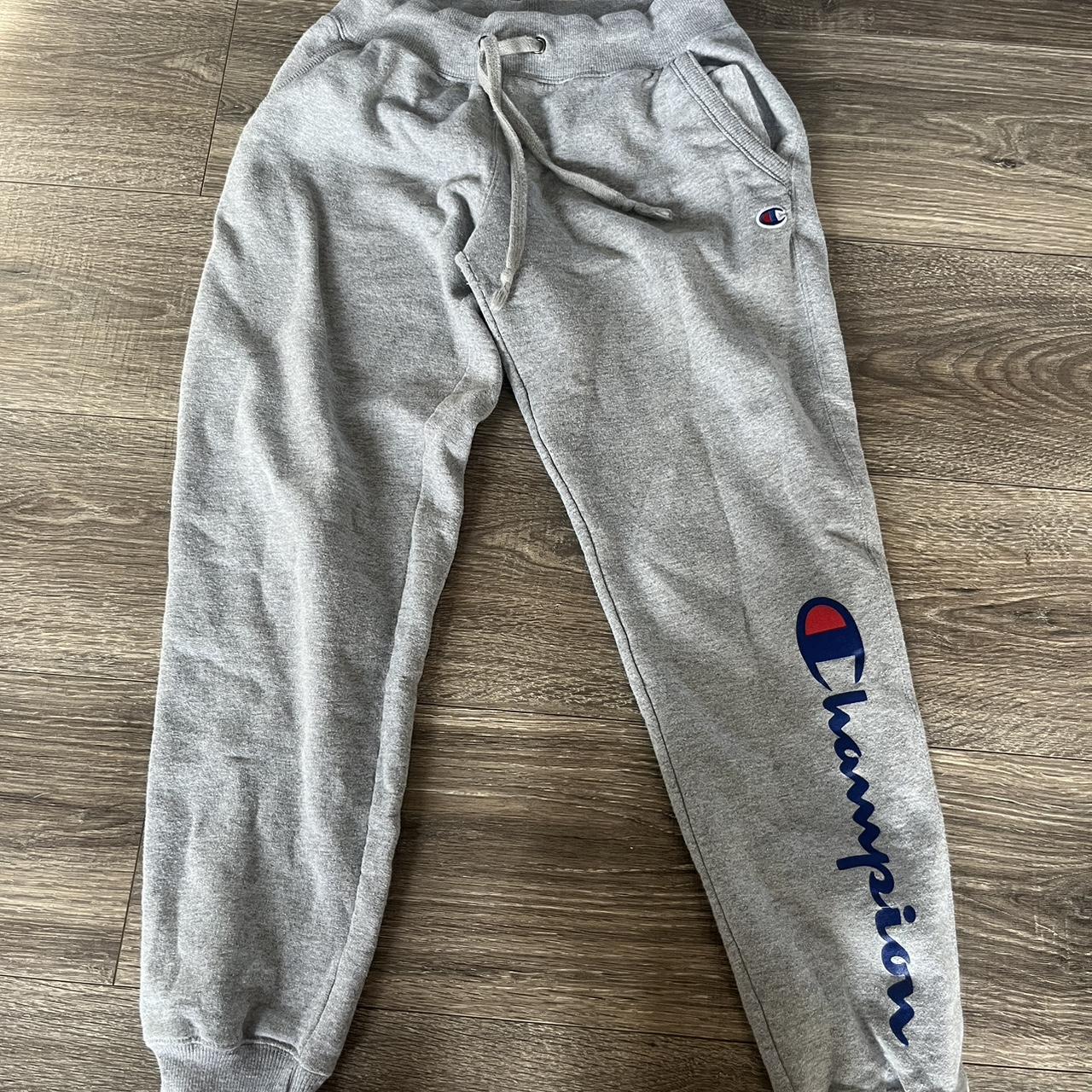 Grey Women’s Champion SweatPants. No Flaws. Size Small. - Depop