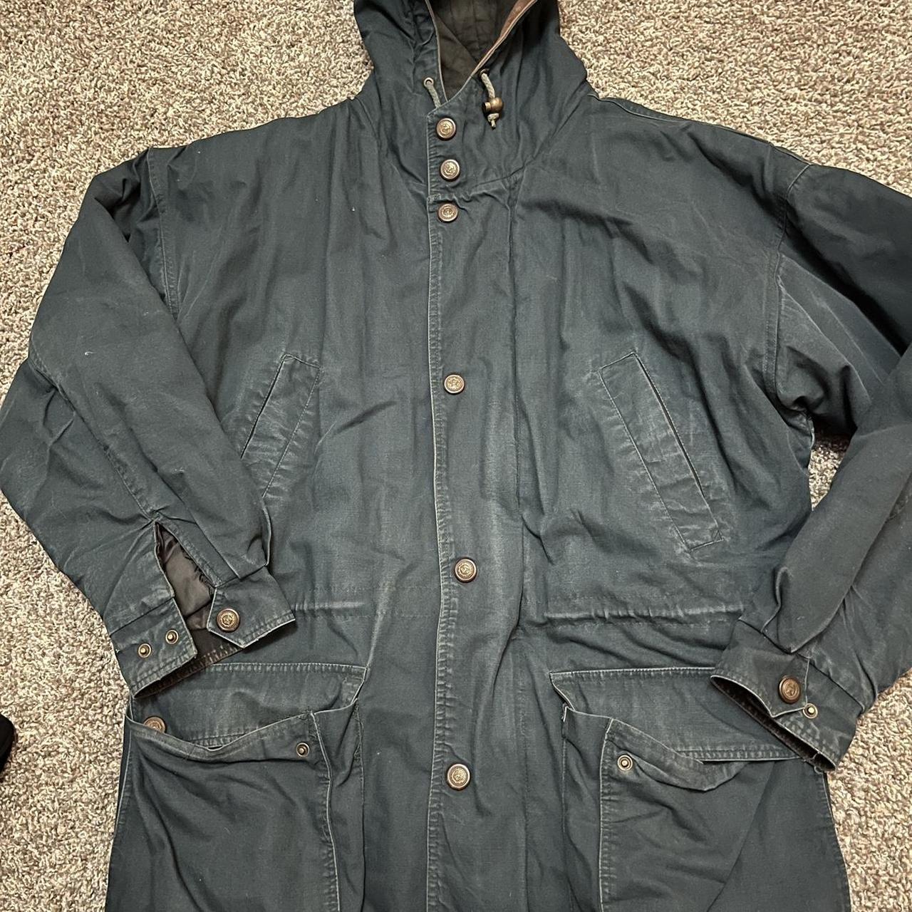 Vintage Boston Traders Heavy Work Jacket. All Flaws... - Depop
