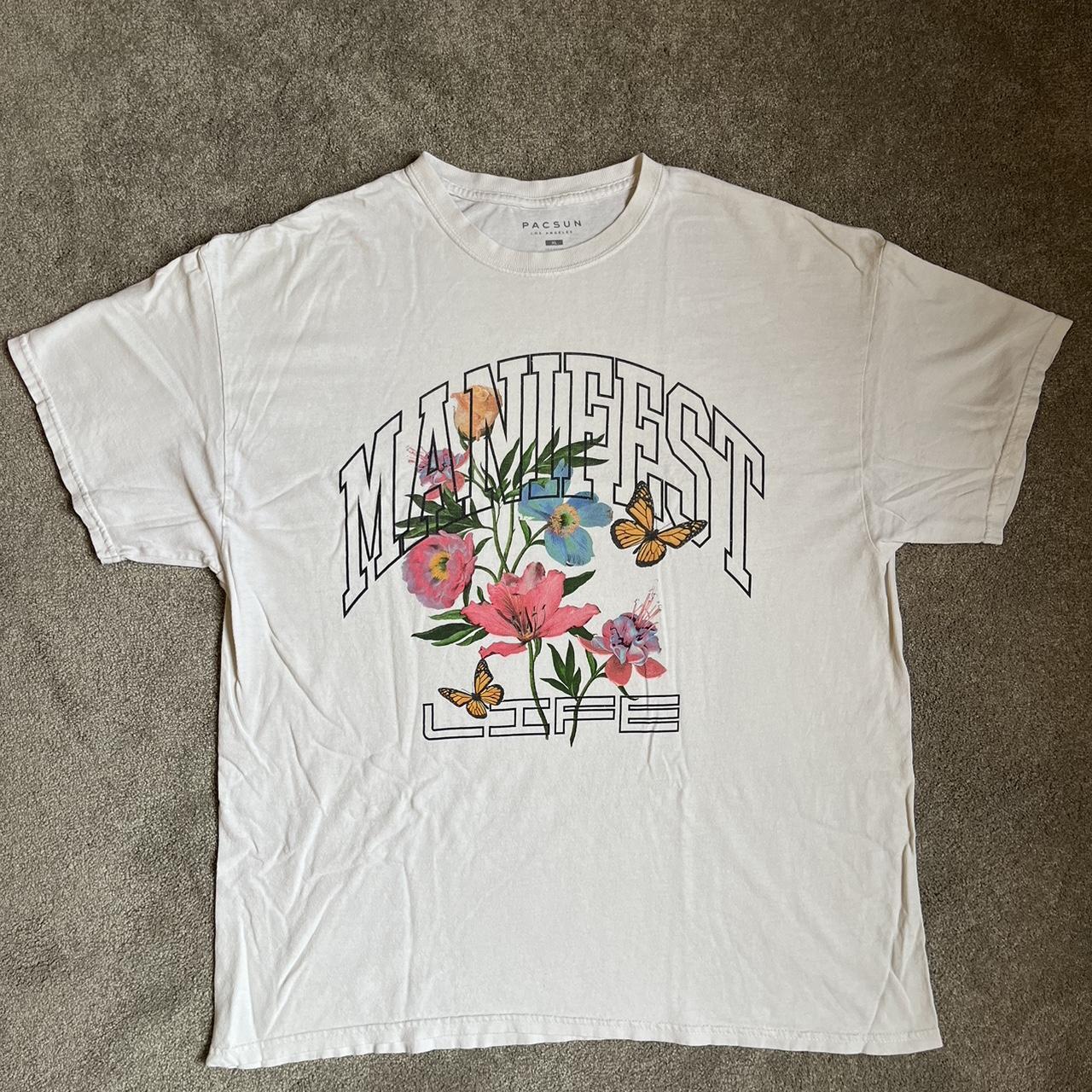 Pacsun Manifest Life Graphic Tee XL - Depop