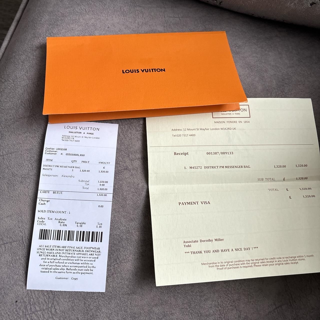 Louis Vuitton messenger bag Dust bag and receipts... - Depop