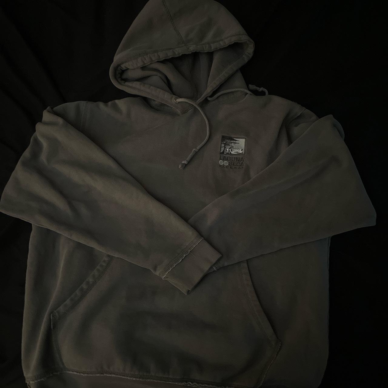 Grey heavy weight hoodie - Depop
