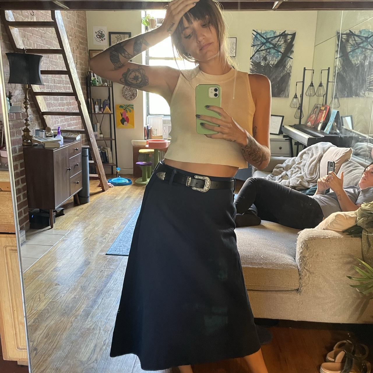 Club Monaco midi skirt. Belt not included. Great... - Depop