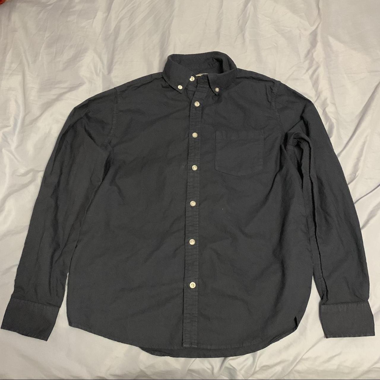 Navy cotton on button up shirt Perfect as a basic to... - Depop
