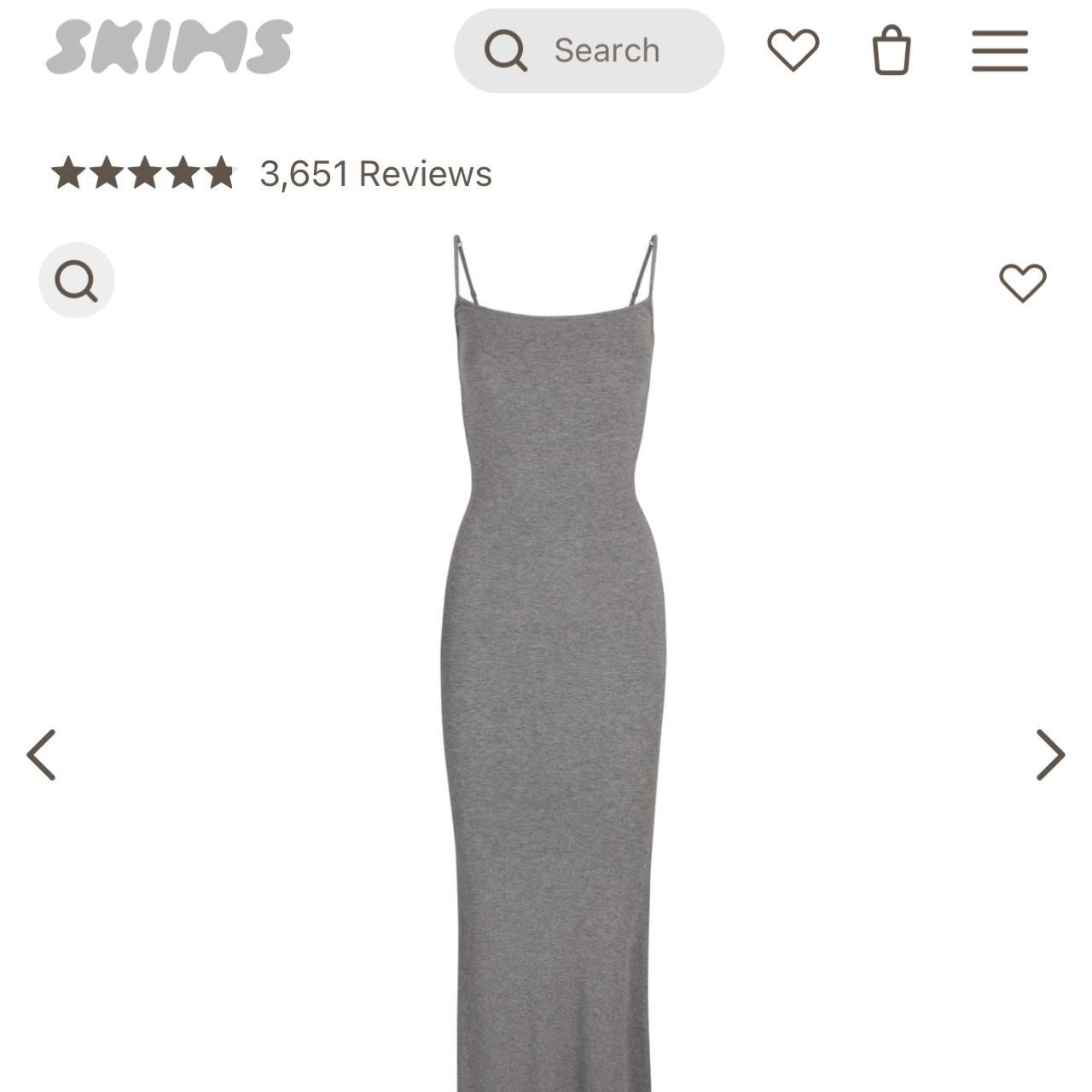 skims long slip dress brand new size xs - Depop