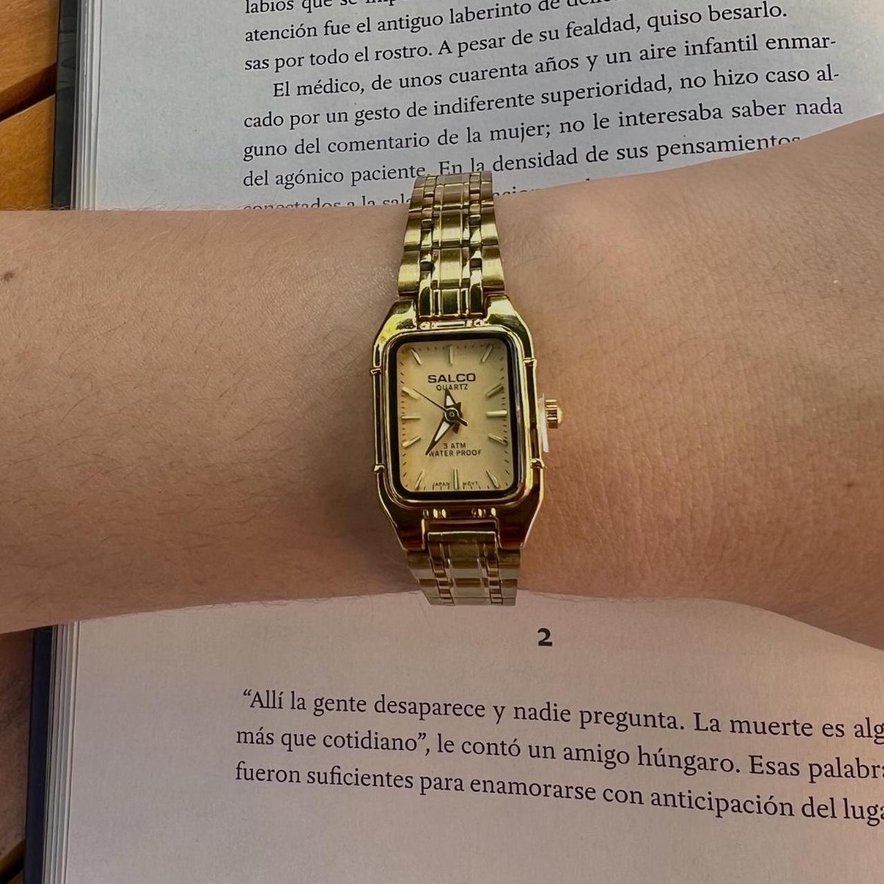 Gold Vintage Salco Watch for Women. Classic with... - Depop