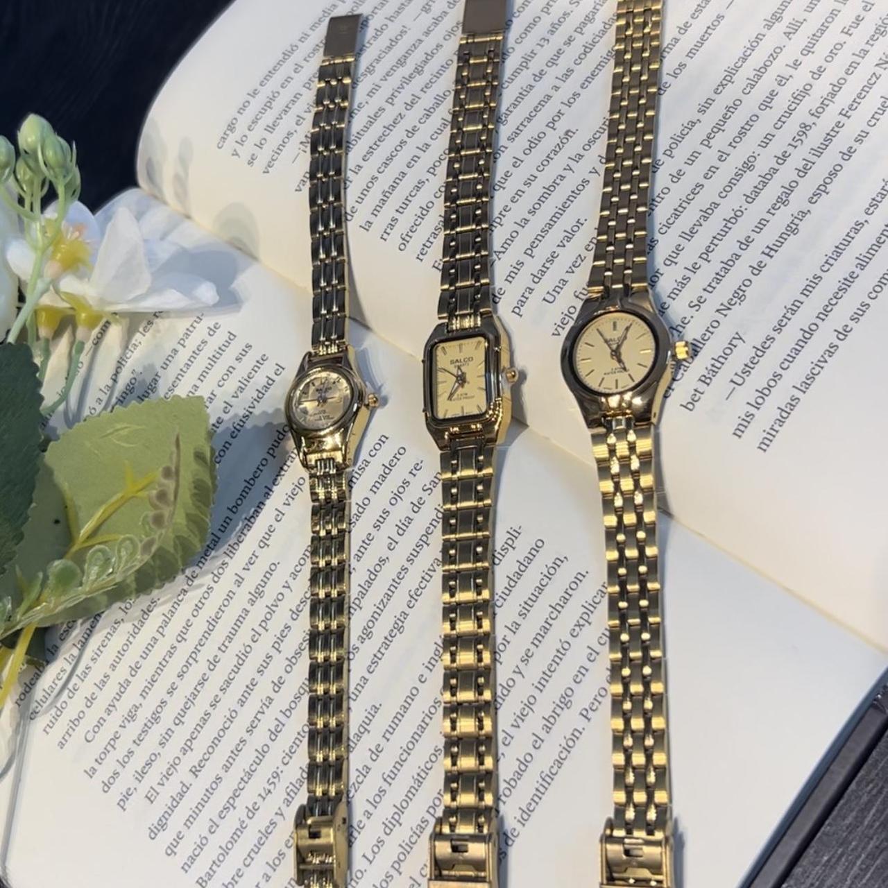 Gold Vintage Salco Watch for Women. Classic with... - Depop
