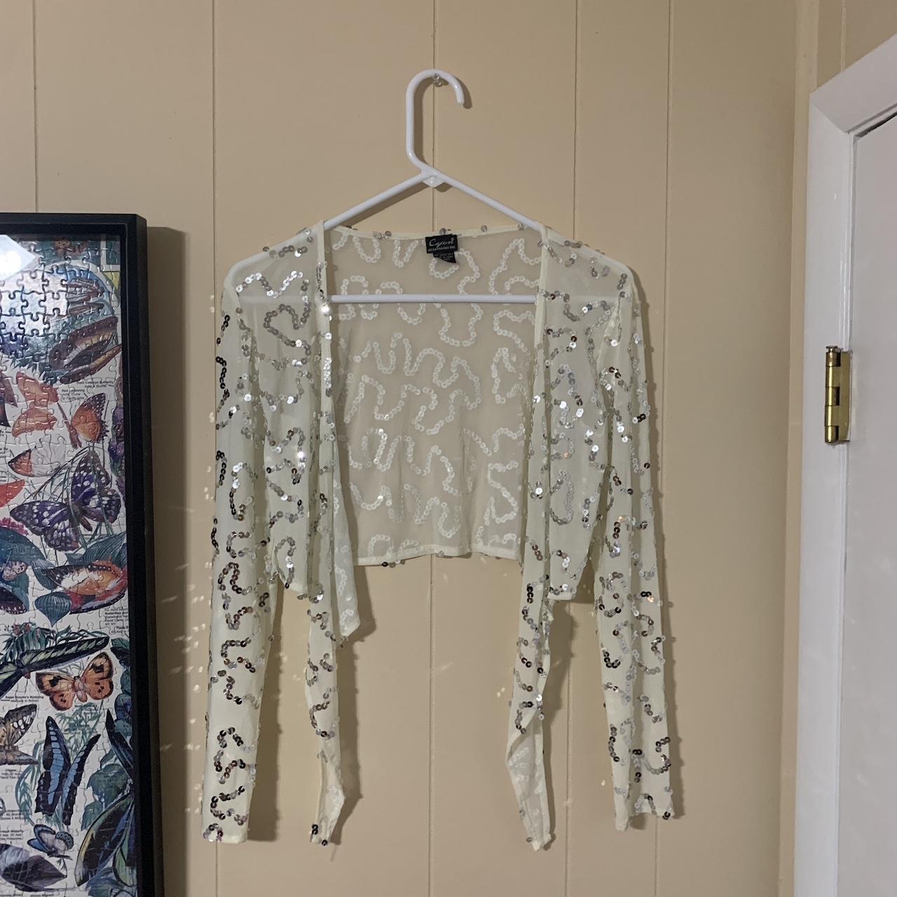CEJON sequined “coverup” size M no flaws #cejon... - Depop