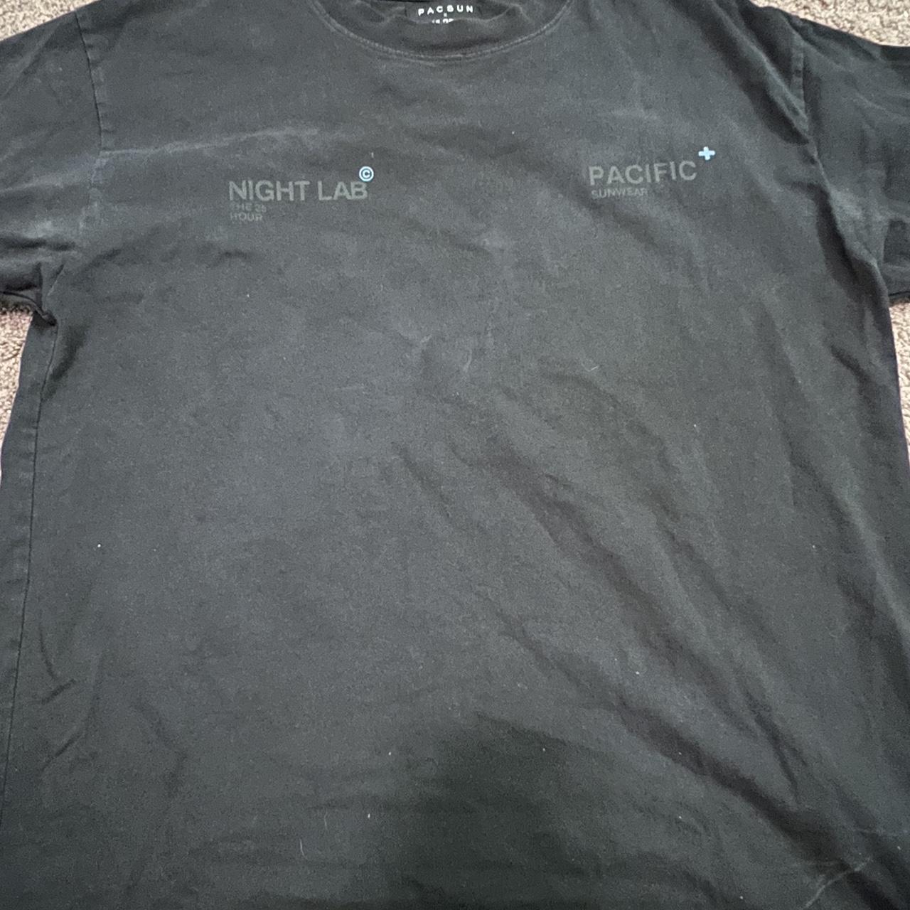 NIGHT LAB X PACSUN TEE SZ LARGE - Depop