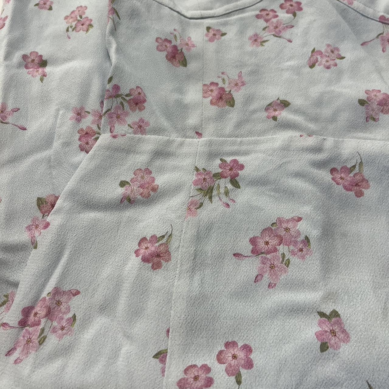 Gorg Aritzia sun-deh midi dress (light blue and pink... - Depop