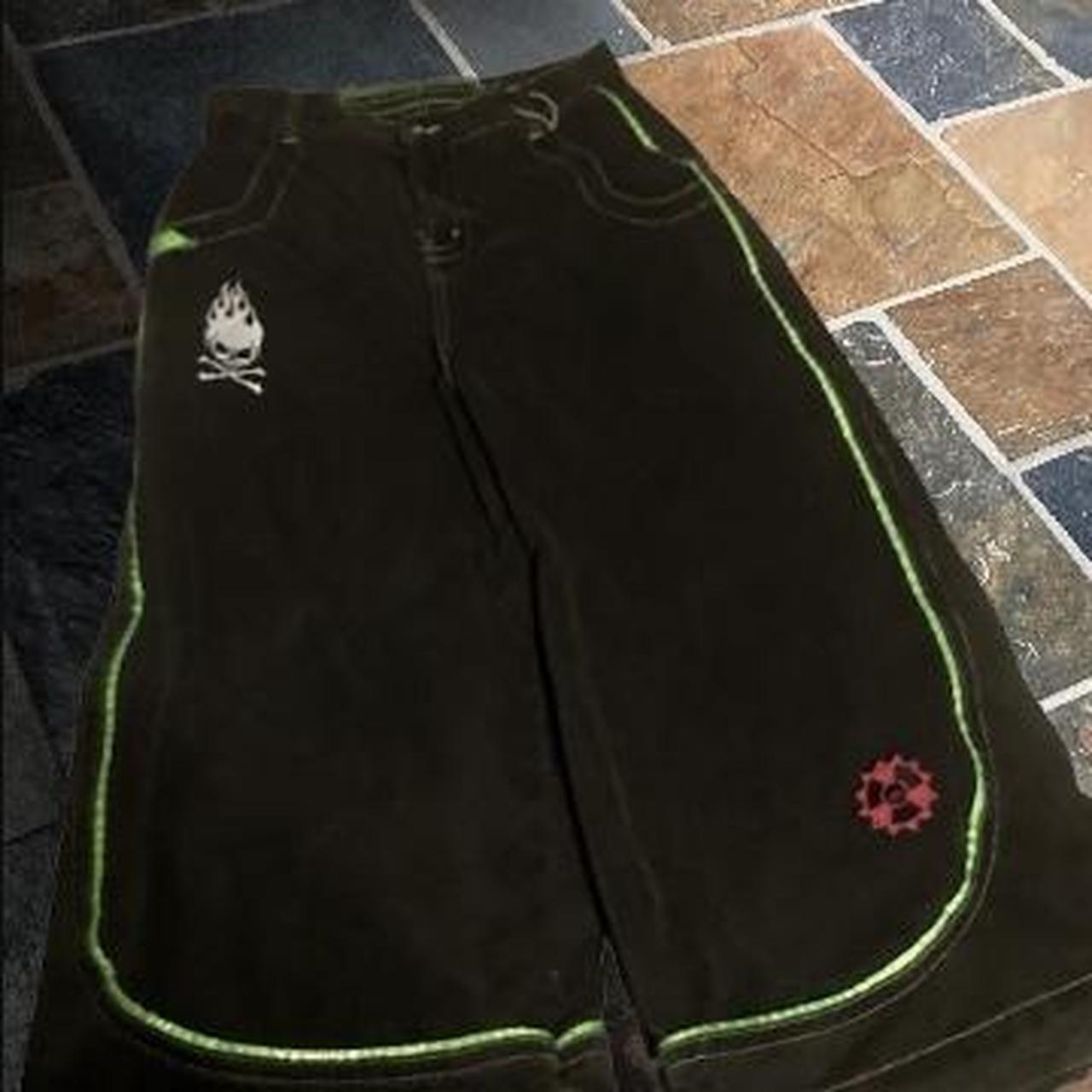 Vintage 2000s jnco style alien rave jeans - Depop