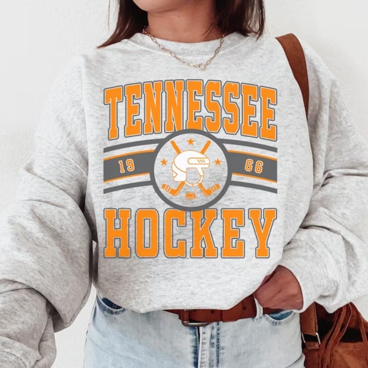 Vintage Tennessee Hockey Crewneck SweatshirtT-Shirt,... - Depop