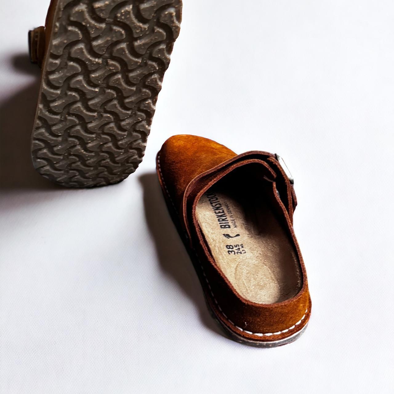 Birkenstock Lutry clogs in tan size 5 Stunning tan... - Depop