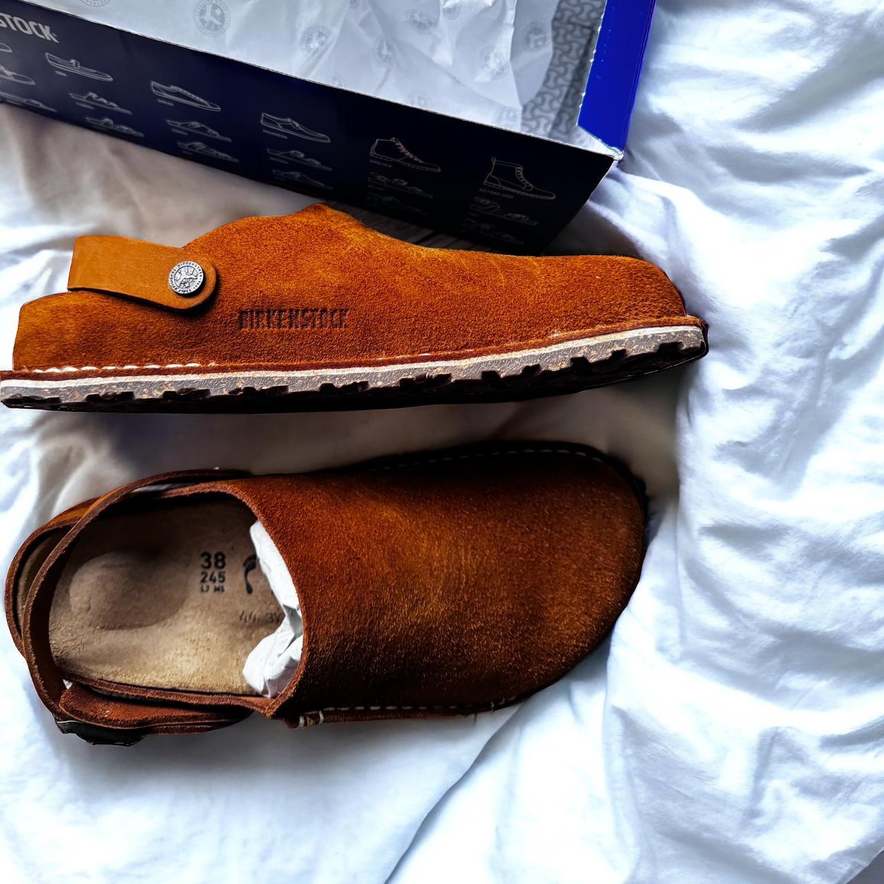 Birkenstock Lutry clogs in tan size 5 Stunning tan... - Depop