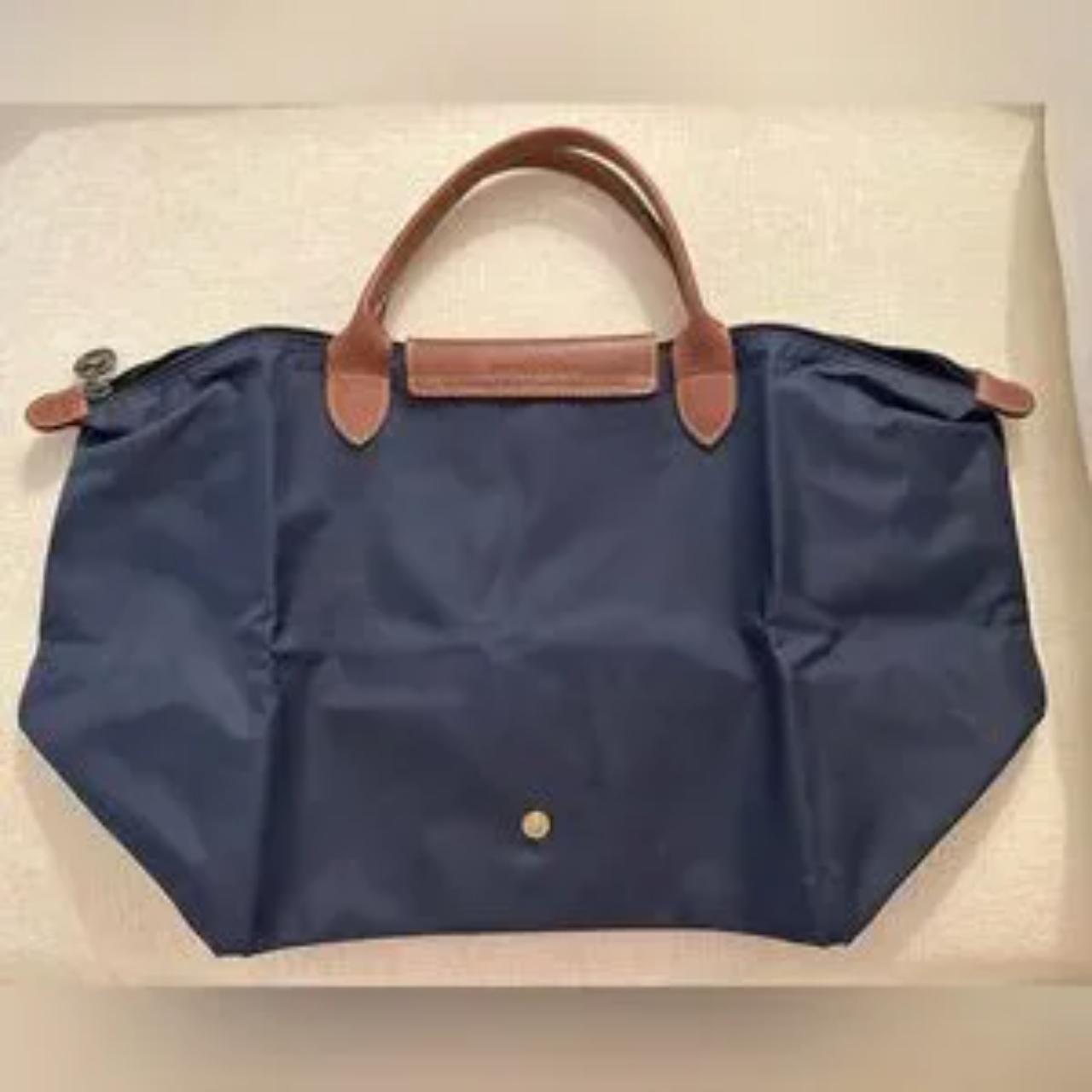 Longchamp Le Pliage Navy medium size Longchamp Navy... - Depop