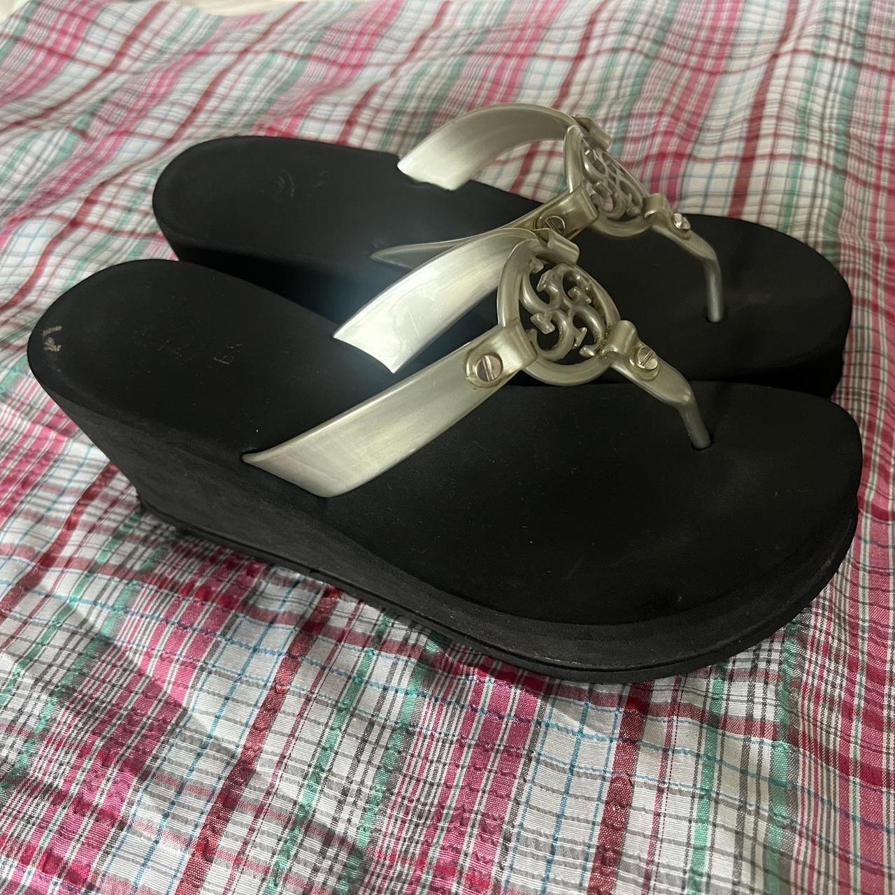 Guess Platform sandals Shipping for these is... - Depop