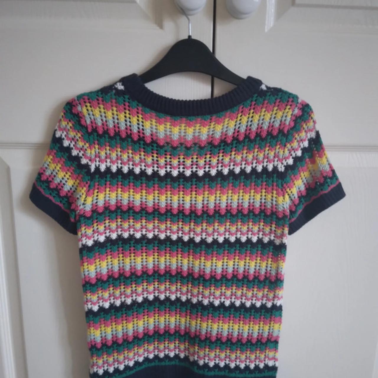 Multi Colour Knit Top. Beautiful knit top featuring... - Depop
