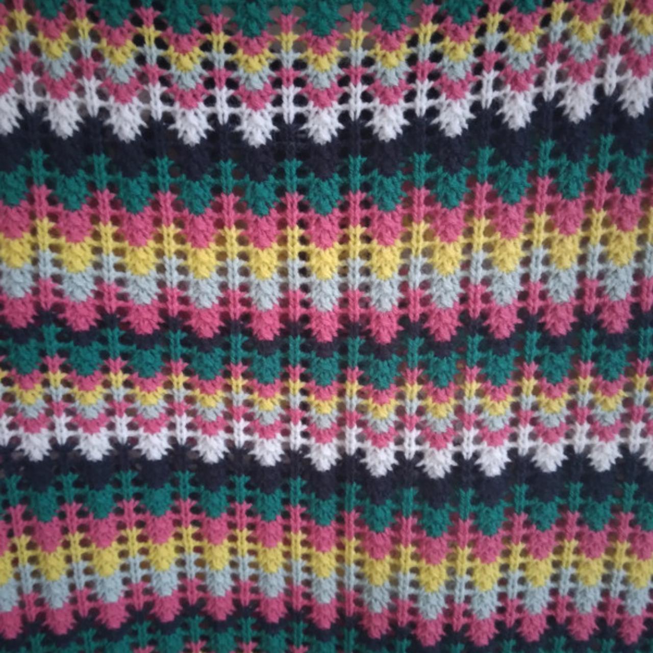 Multi Colour Knit Top. Beautiful knit top featuring... - Depop