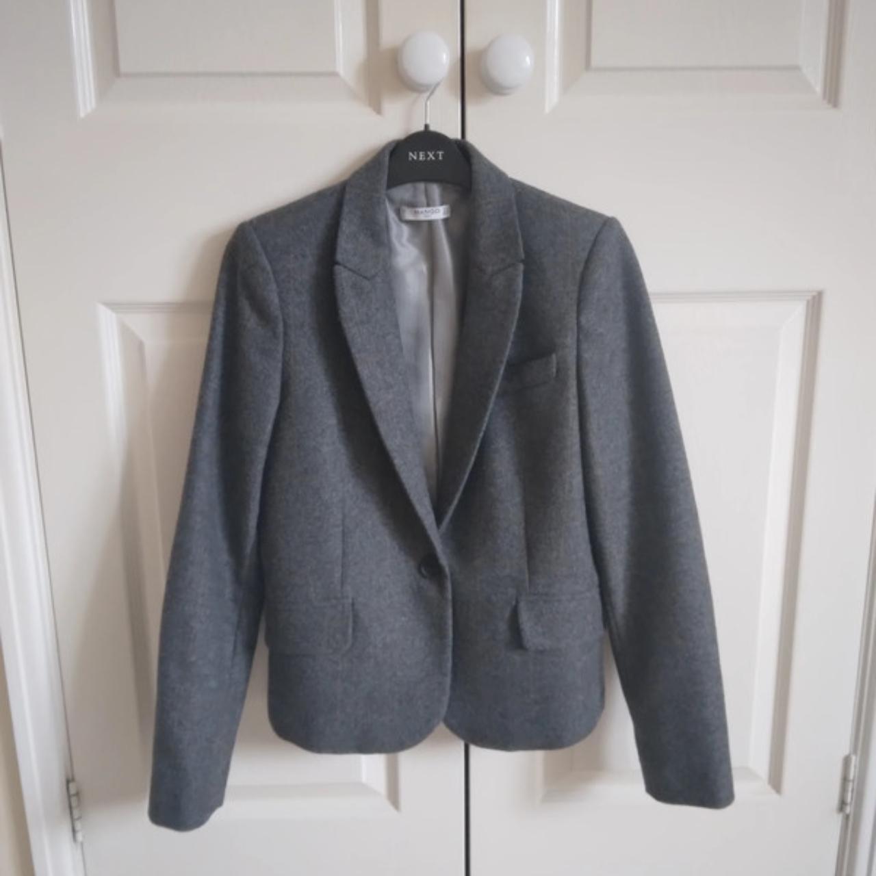 Blue/Grey Jacket with elbow pads. Never been worn. - Depop