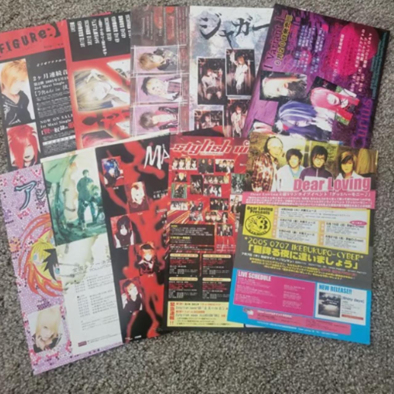 Set of 37 Visual Kei Flyers for albums and shows.... - Depop