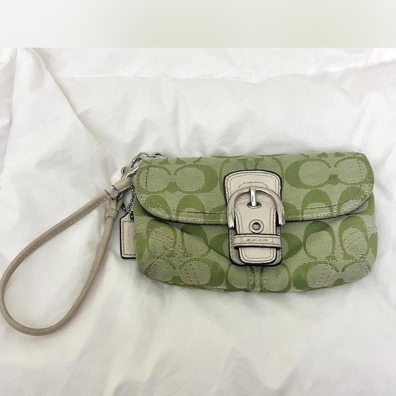 small green couch purse super cute and can fit a few... - Depop