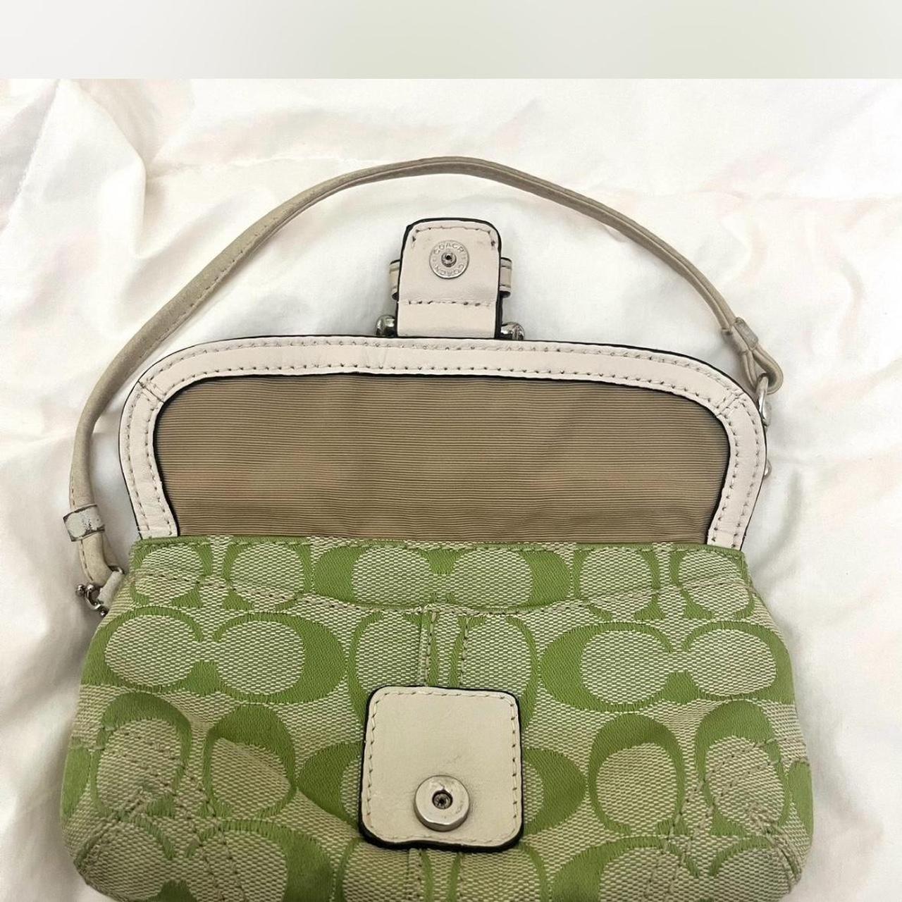 small green couch purse super cute and can fit a few... - Depop