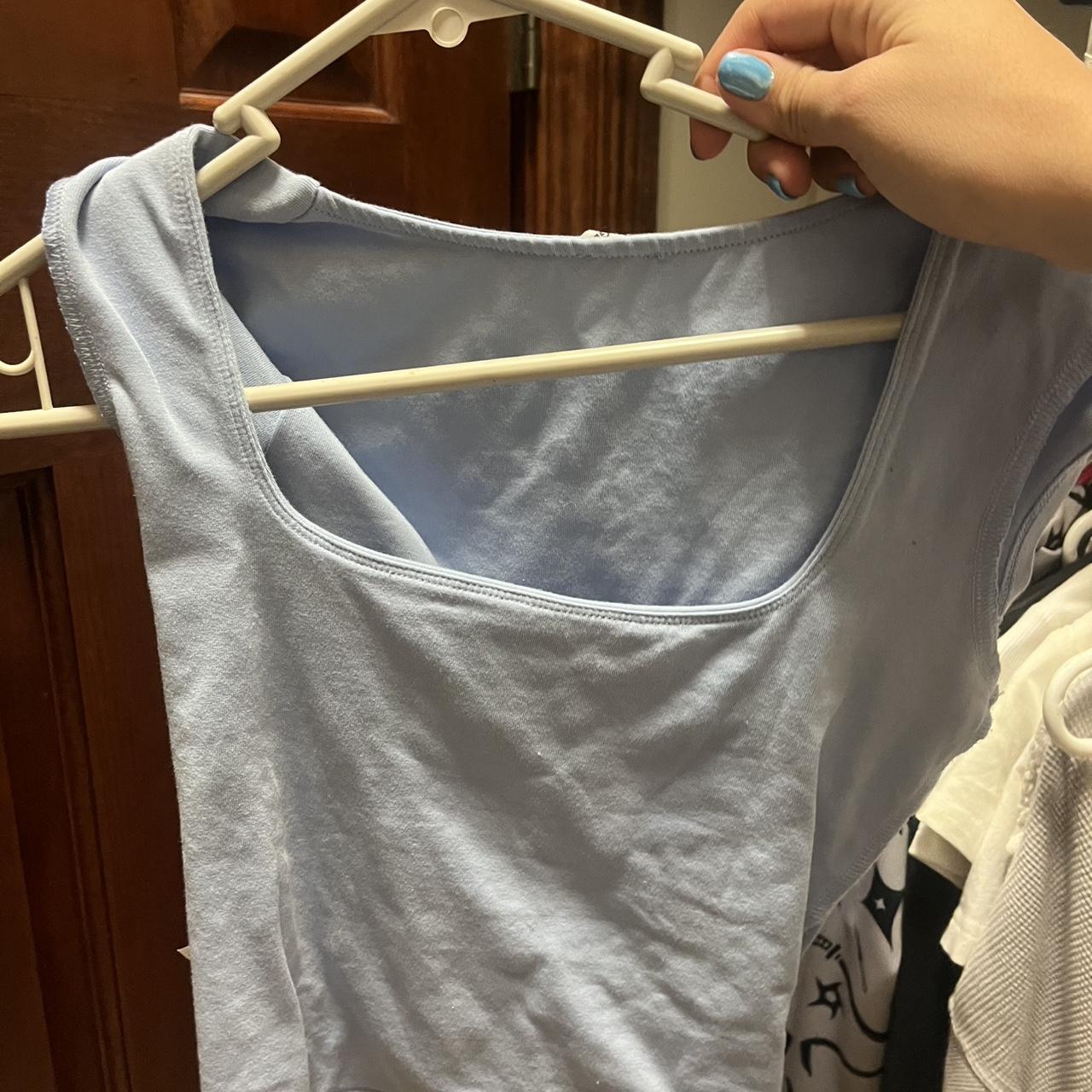 Blue tank top garage Accepting all offers - Depop