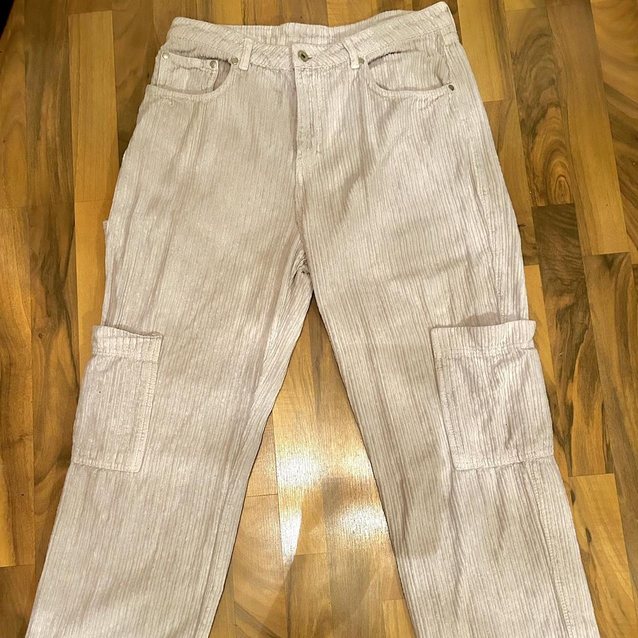 -RAGGED JEANS- Pastel Purple Corduroy pants ! -... - Depop