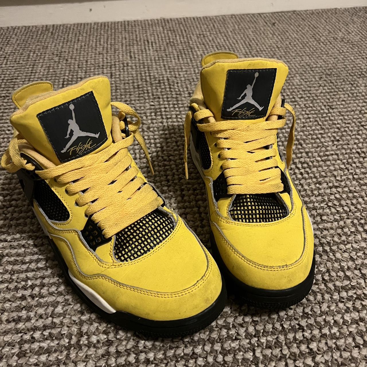 Jordan 4 yellow and black #Jordan - Depop
