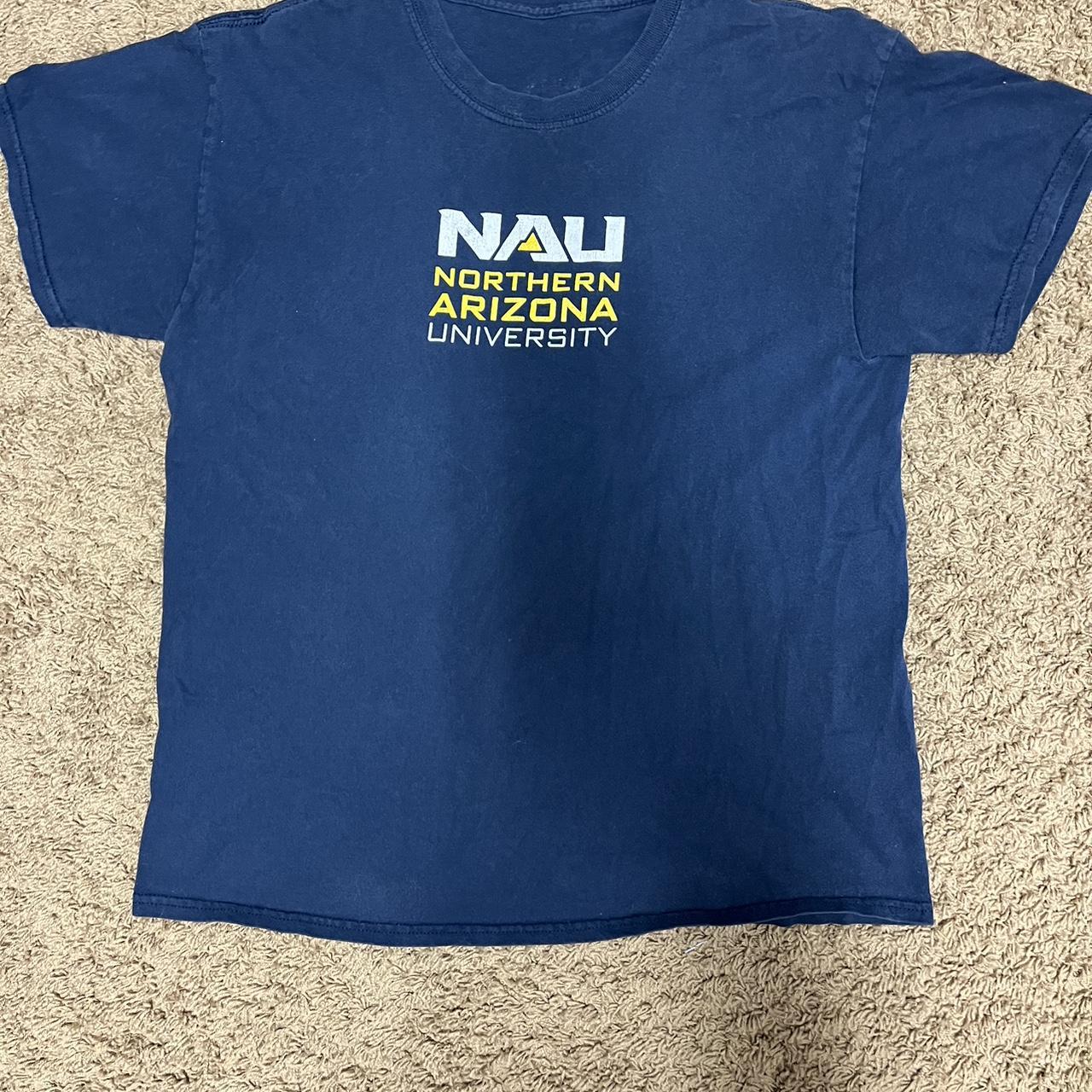 size medium nau college tee - Depop