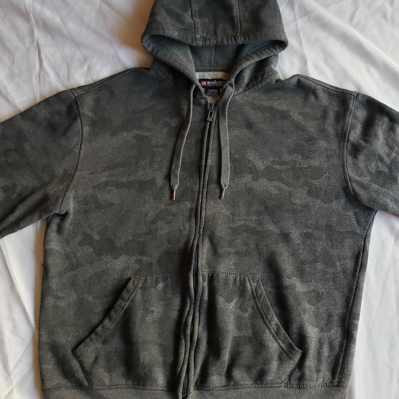 Vintage Ecko Unltd. Camo hoodie Size Large fits... - Depop