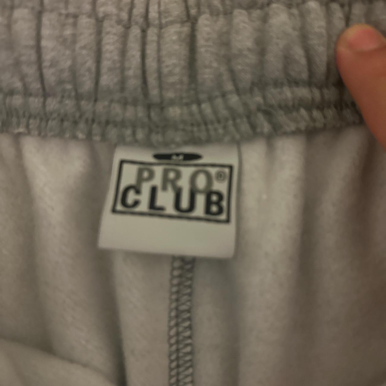 Grey Pro Club Sweatpants brand new size medium fits... - Depop