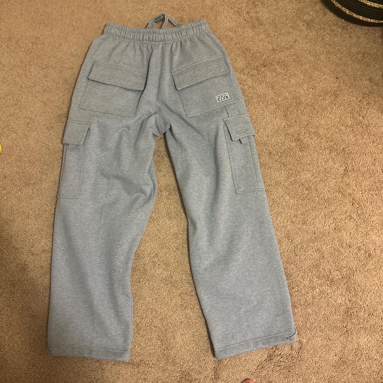 Grey Pro Club Sweatpants brand new size medium fits... - Depop