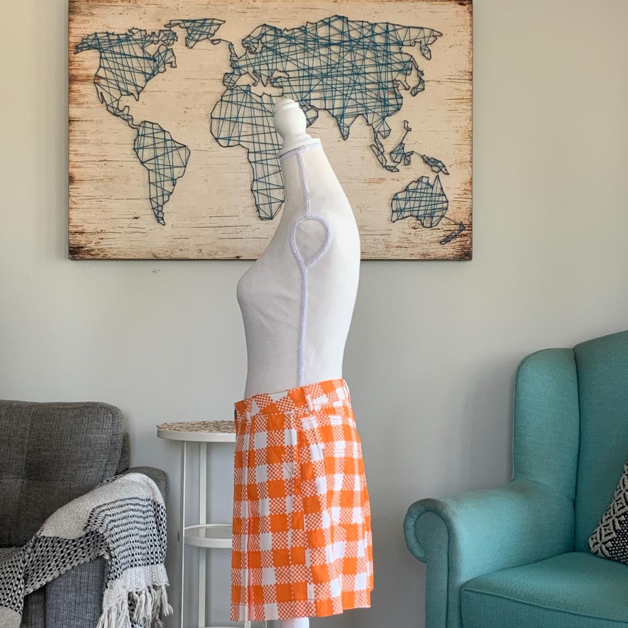 Size 10, orange/white checkered Gorman shorts. All... - Depop