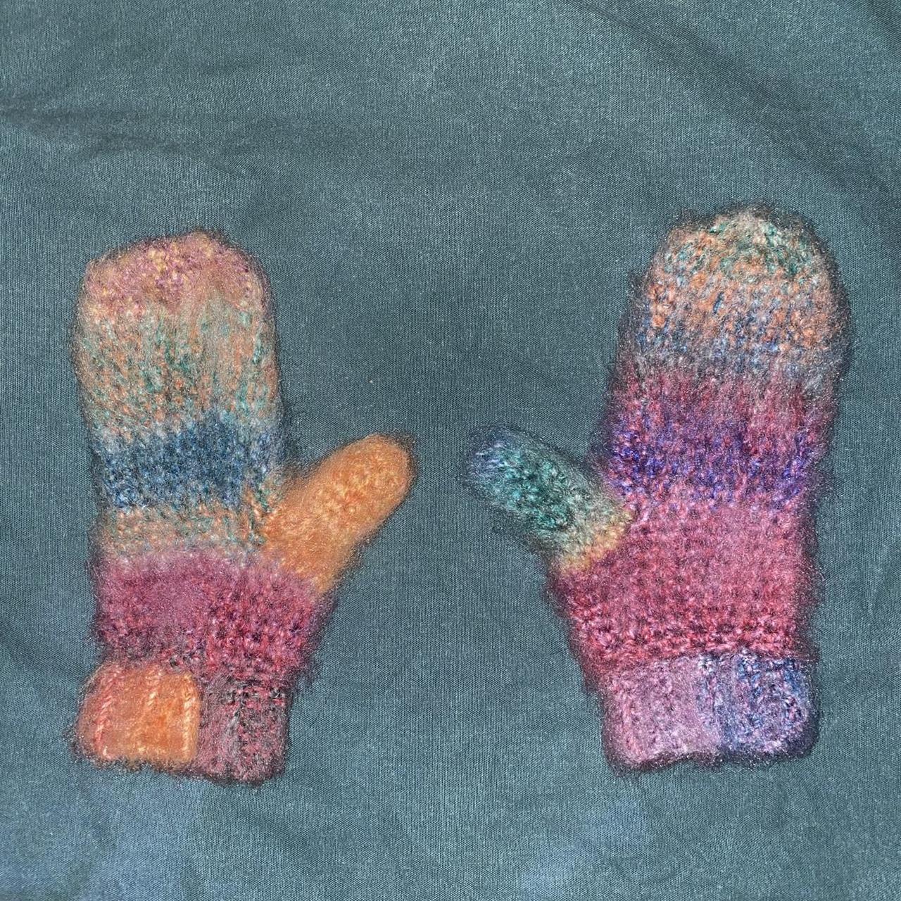 Frances mittens💞 handmade crochet mittens brushed... - Depop