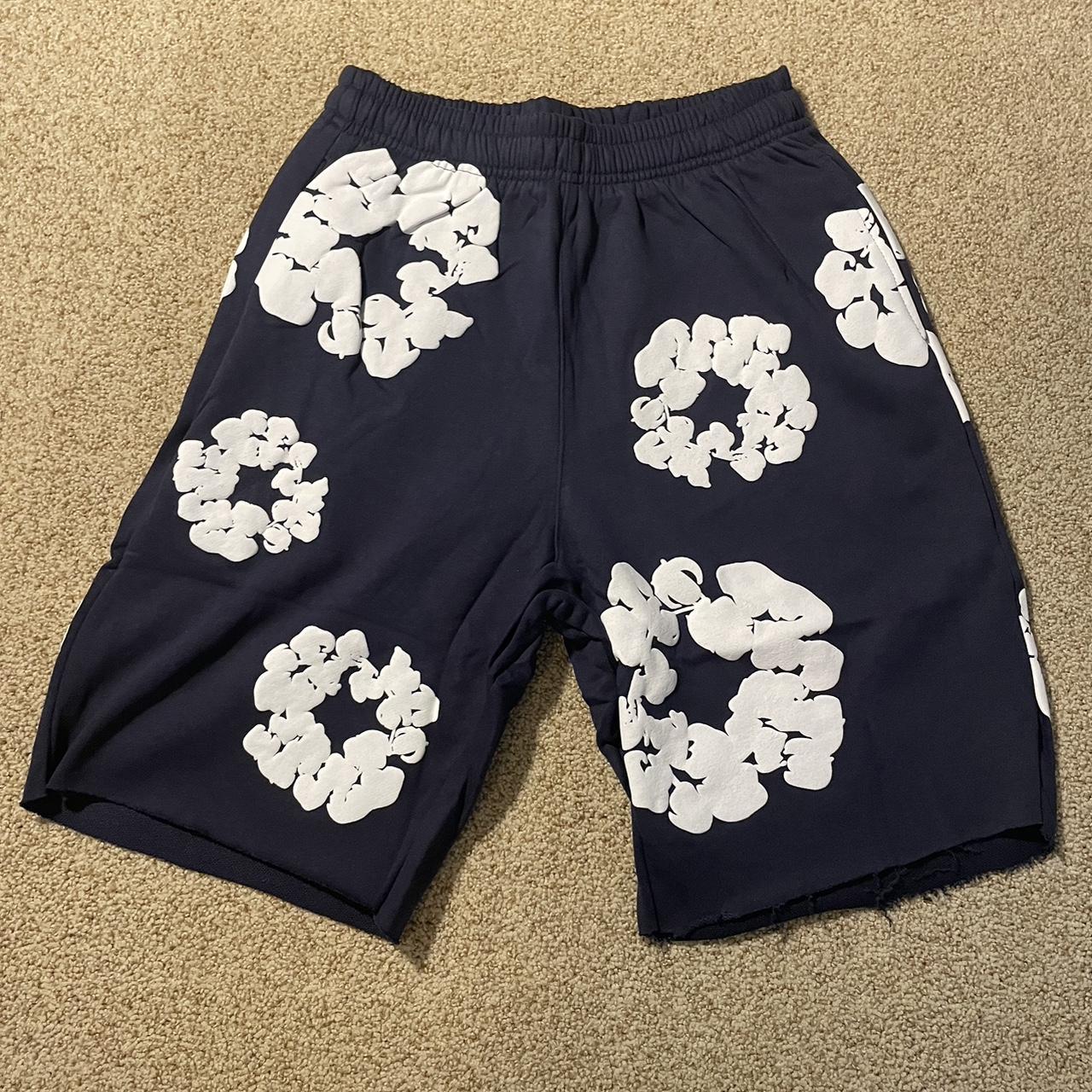 Navy blue denim tears shorts - men’s medium -brand... - Depop