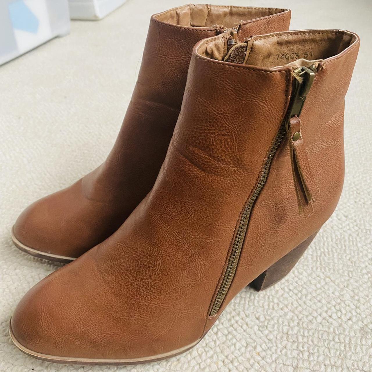 Primark Women's Brown and Tan Boots | Depop
