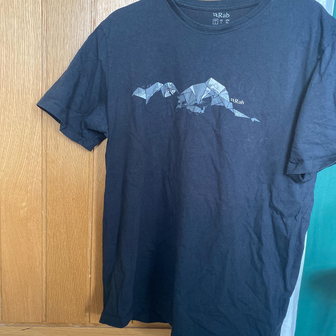 Men’s black Rab t shirt Basically New only worn a... - Depop