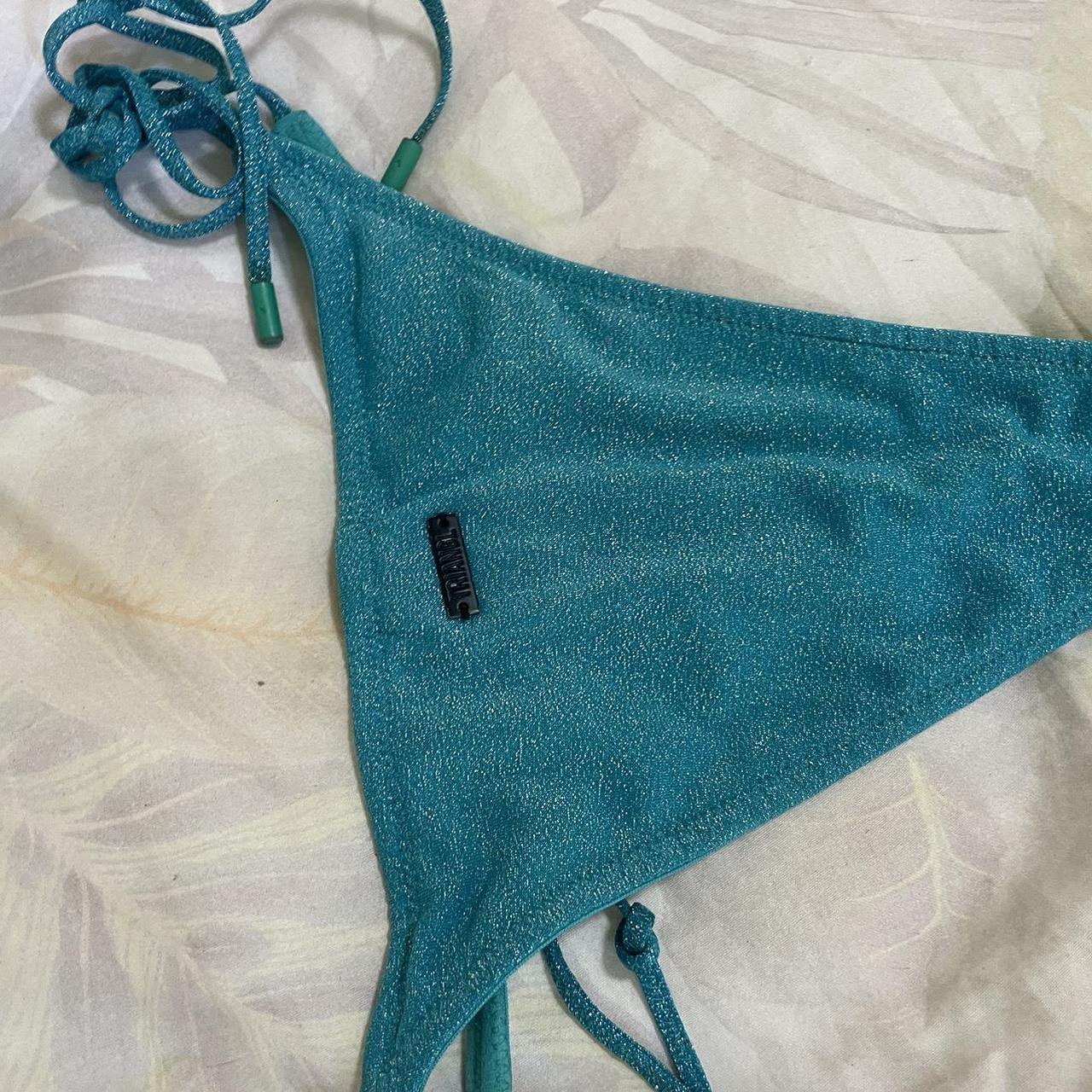 green triangle swimmers ON HOLD both size small... - Depop
